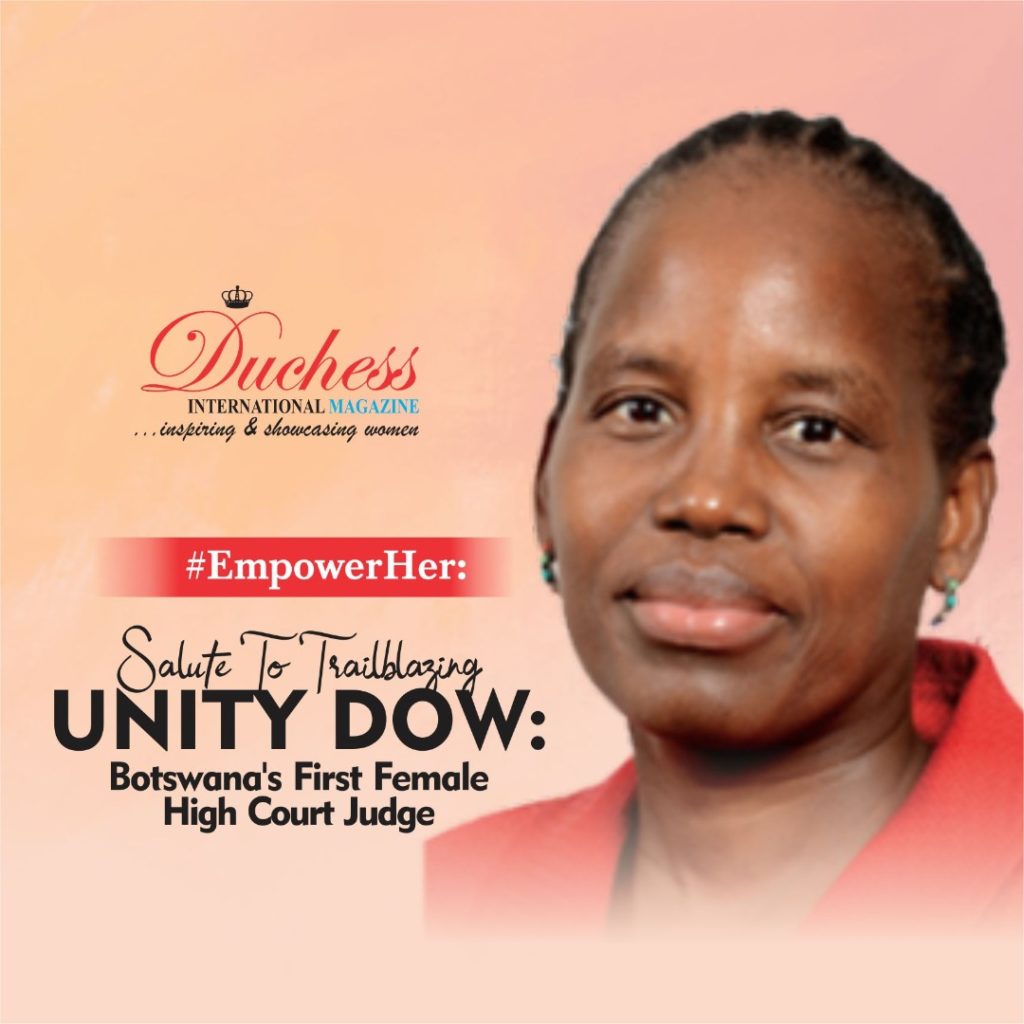#EmpowerHer ??? Salute To Trailblazing Unity Dow: Botswana's First ...