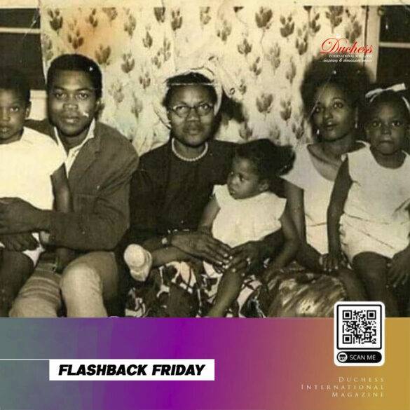 Flashback Friday: Olufunmilayo Ransome-Kuti, Fela and His Three Oldest Children (Image ...